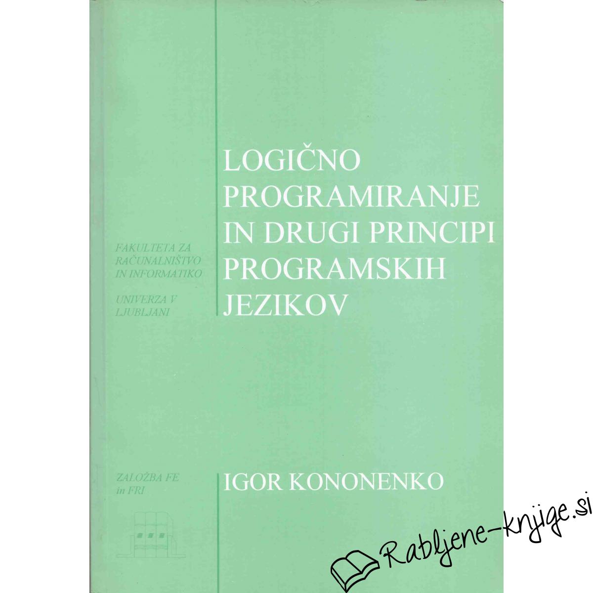 Logično programiranje in drugi principi programskih jezikov
