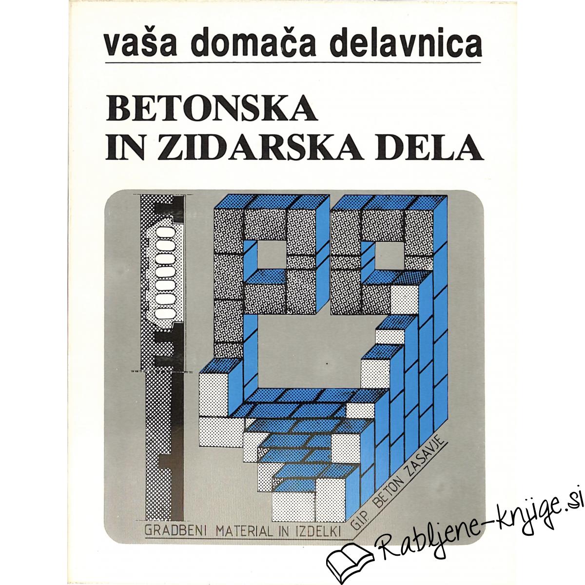 Rabljene-Knjige.si - Betonska in zidarska dela